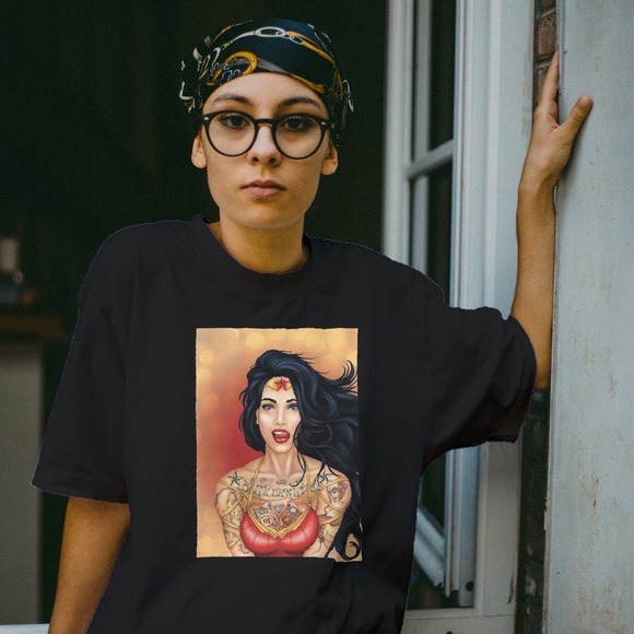 Undefeated Energy | Tops | Sexy Wonder Woman Tee | Poshmark